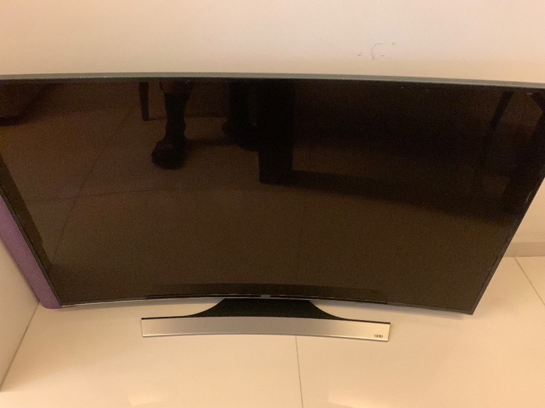 Samsung 55" Curved UHD 3D Smart TV broken, TV & Home Appliances, TV ...