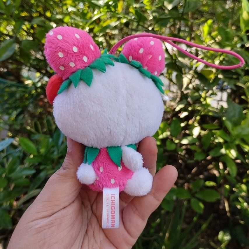 SANRIO Ichigoman Hello Kitty Plush charm on Carousell