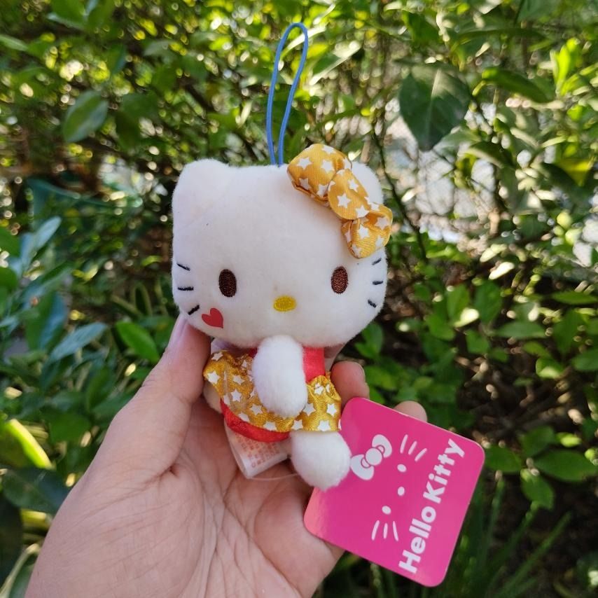 SANRIO Yellow ribbon Hello Kitty Plush charm on Carousell