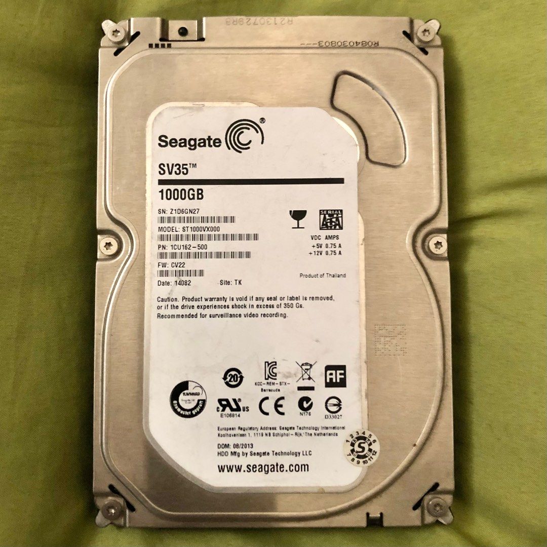 Seagate 1TB Hard Disk, Computers & Tech, Parts & Accessories, Hard ...