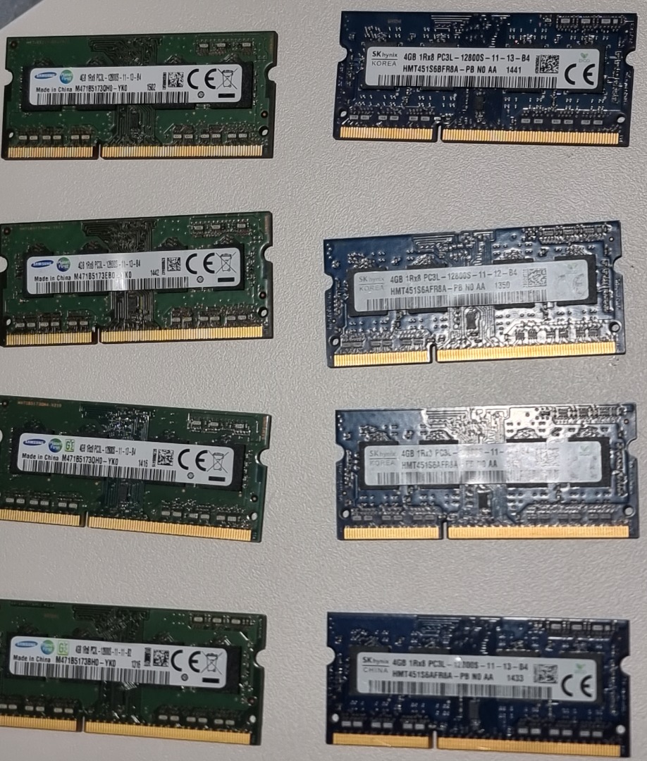 Selling used Laptop RAM DDR3 4GB x 8, Computers & Tech, Parts ...