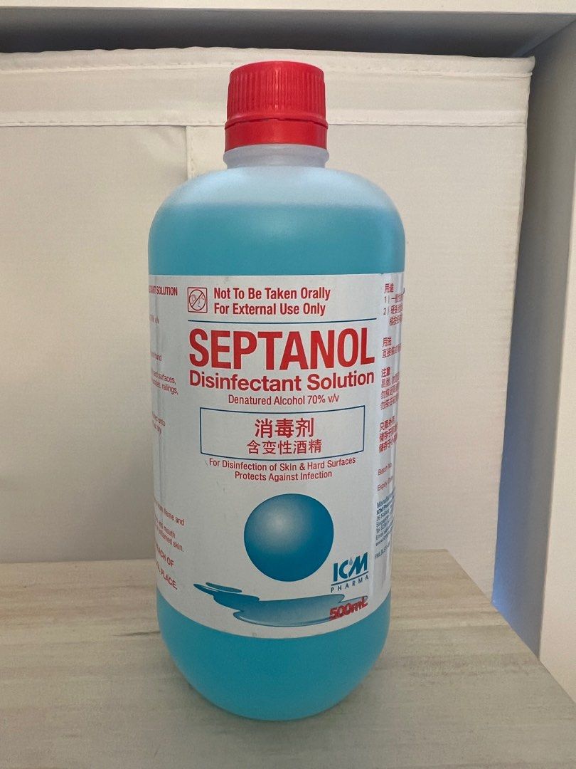(Buy 1 get 1 free) Septanol Disinfectant Solution 500ml x 2 - Denatured ...