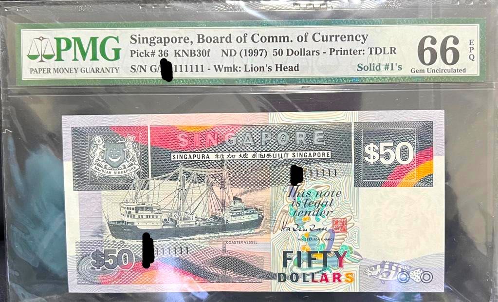 Ship $50 PMG 66, Hobbies & Toys, Memorabilia & Collectibles, Currency on Carousell