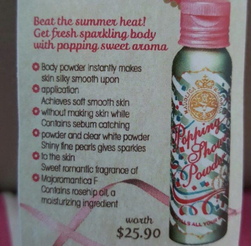 Shiseido Majolica Majorca popping shower powder, Beauty & Personal Care ...