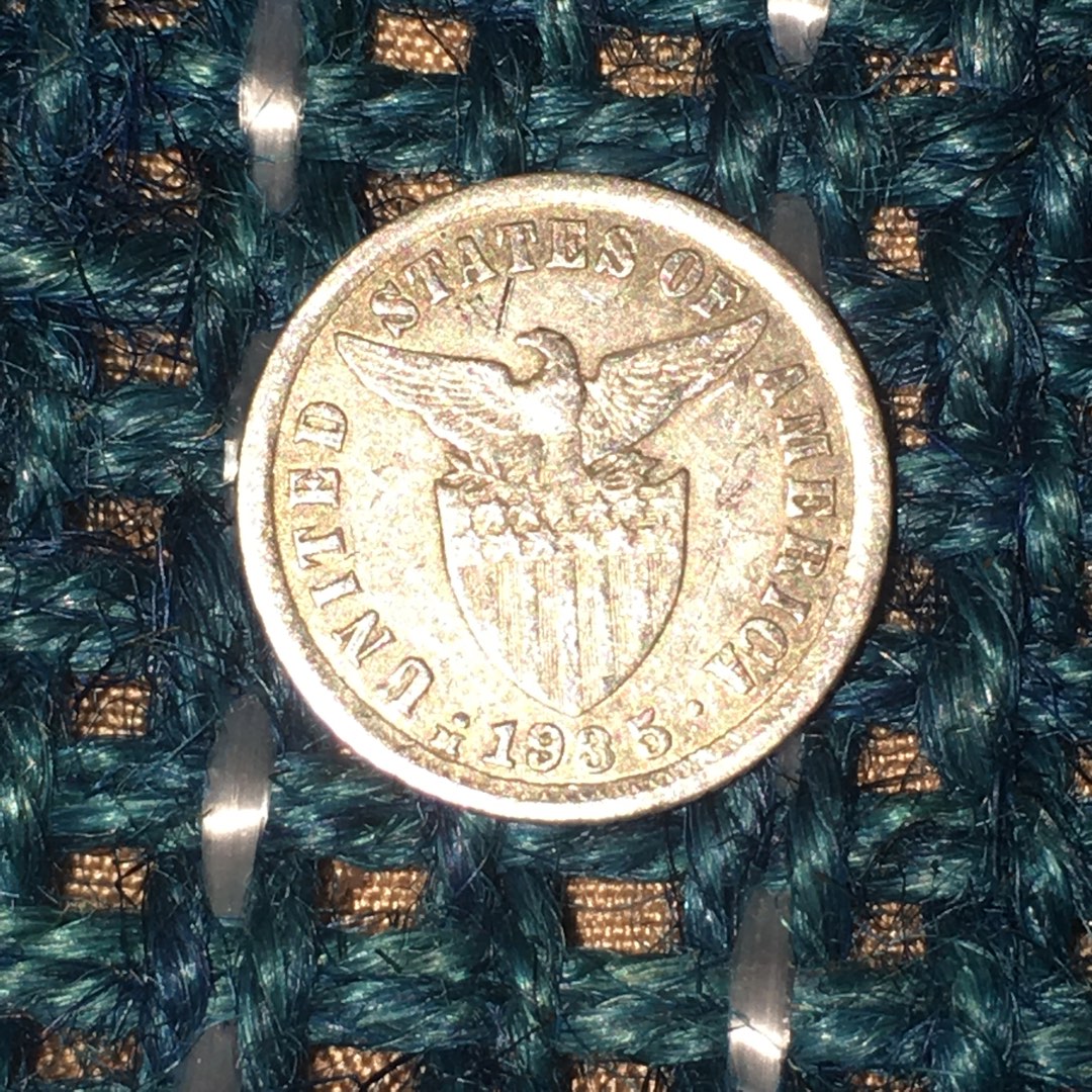 Silver Coin - 1935 Eagle USPI - 10 centavos, Hobbies & Toys ...