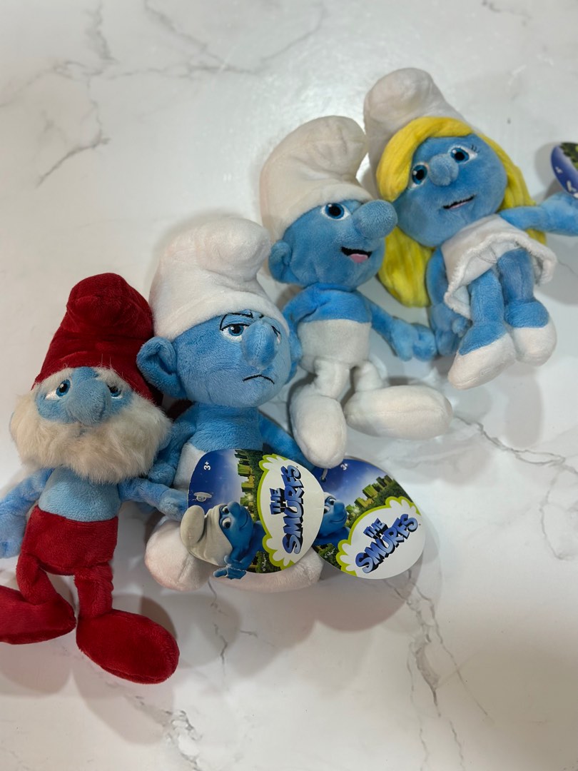 Smurfs Soft Toy Set, Hobbies & Toys, Toys & Games on Carousell