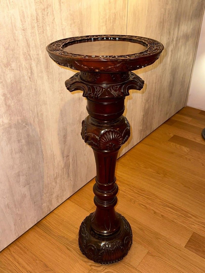 Solid wood tabel stand, Furniture & Home Living, Furniture, Tables ...