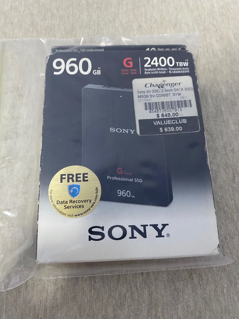 Sony Professional SSD 960GB, Computers & Tech, Parts & Accessories, Hard Disks & Thumbdrives on ...