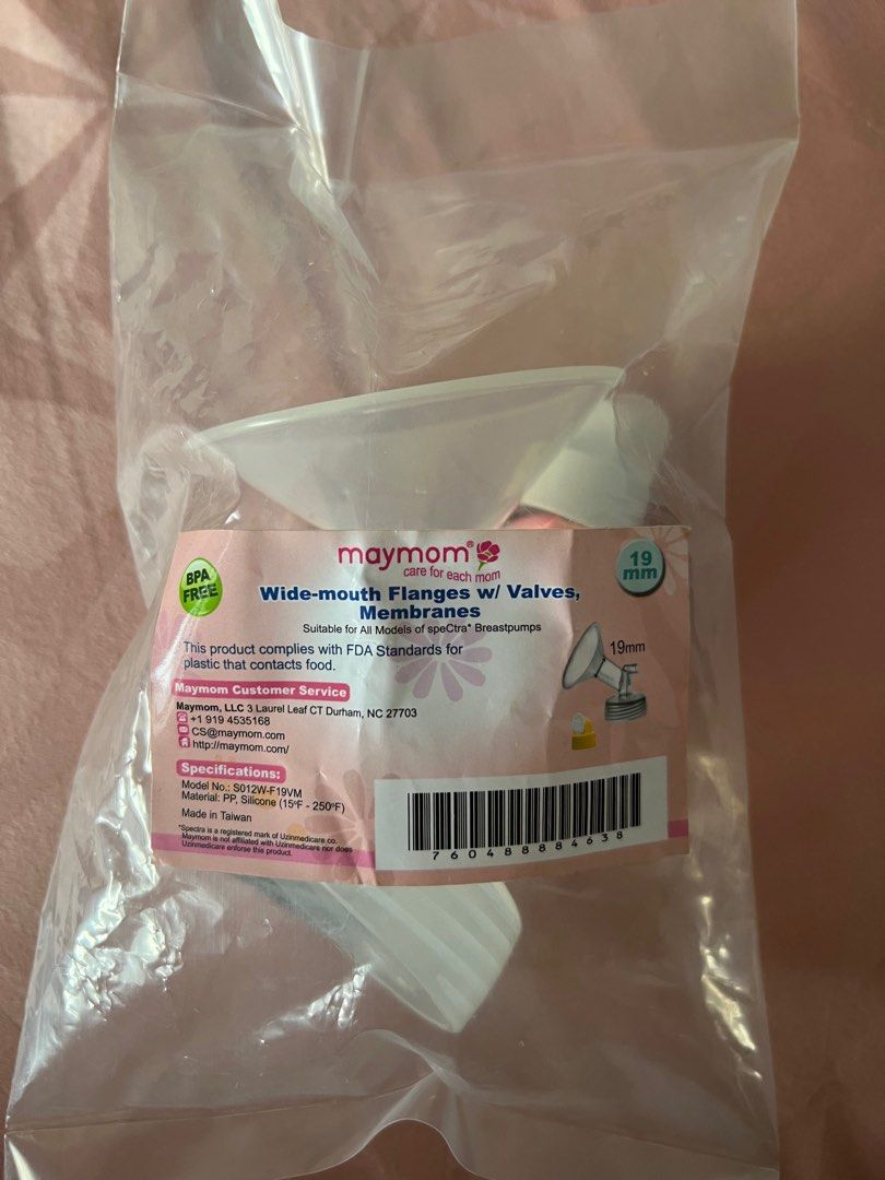 Spectra flanges with valves membrane 19mm, Babies & Kids, Nursing ...