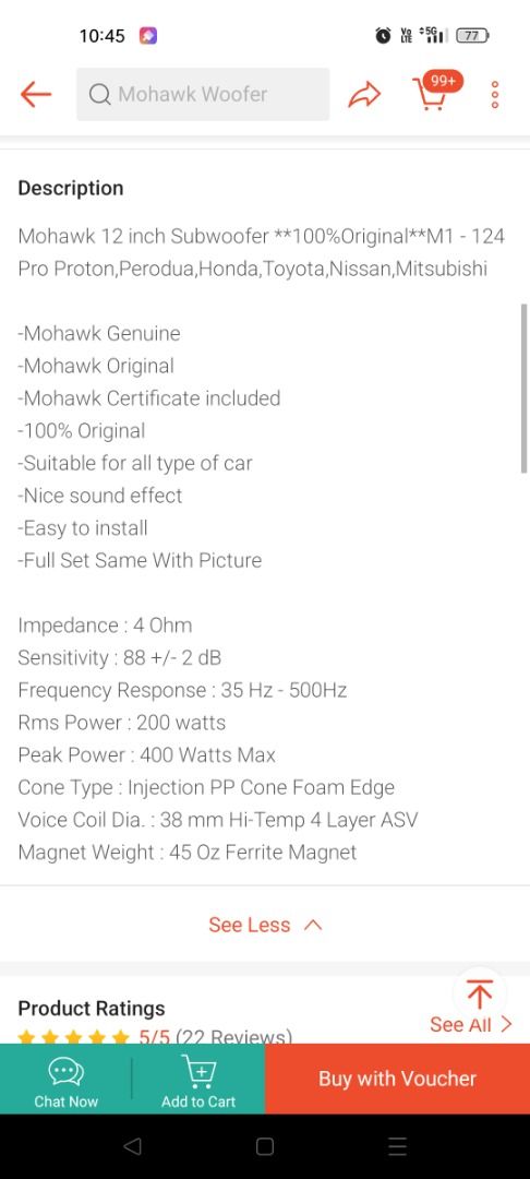 Subwoofer Mohawk dan Monoblock swissline, Auto Accessories on Carousell