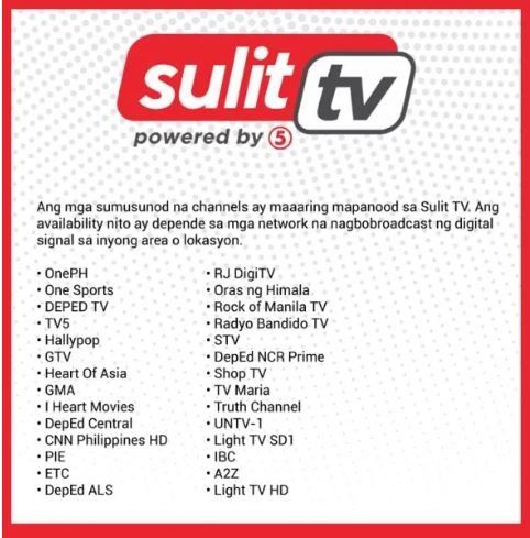 Sulit TV Digibox Powered by TV5 , Digital TV Receiver Box With Remote ...