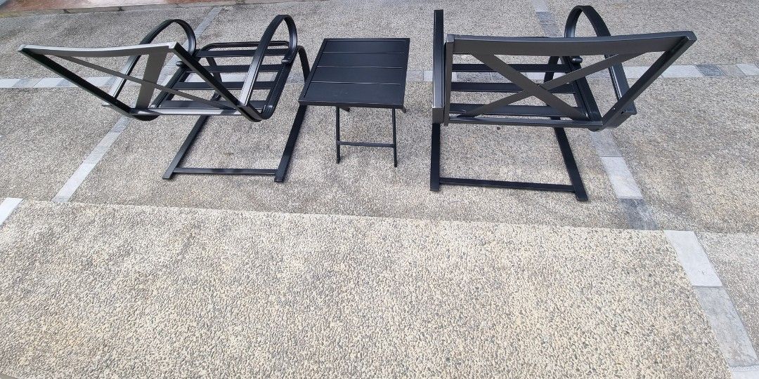 Suna Outdoor Motion Chair Set With Cushion on Carousell