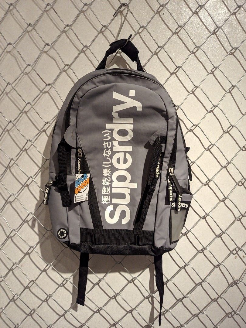 SUPERDRY BLACK LUAGAGE BACKPACK (WATERPROOF), Men's Fashion, Bags ...
