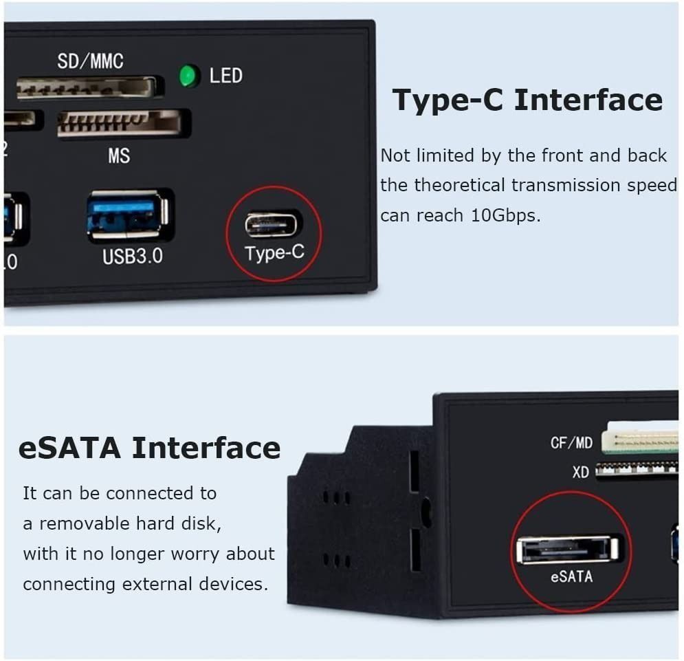 T436 Diyeeni Internal Card Reader 5.25inches High speed front USB 3.0 ...