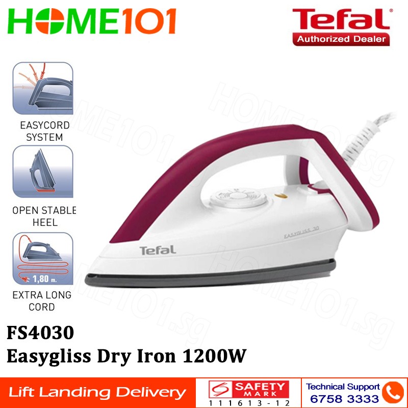 Tefal Easygliss Dry Iron 1200W FS4030, TV & Home Appliances, Irons & Steamers on Carousell