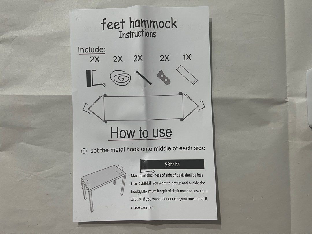 Tempat letak kaki bawah meja, Hobbies & Toys, Books & Magazines, Travel ...