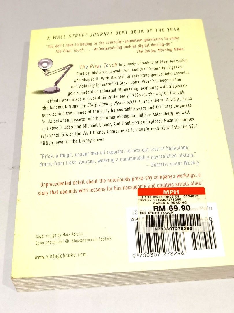 The Pixar Touch The Making Of A Company Book By David A Price, Hobbies ...
