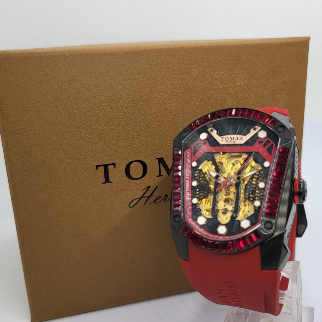 TM-TOMAZ TW-028 GT Skeleton Automatic Watch, Men's Fashion, Watches ...