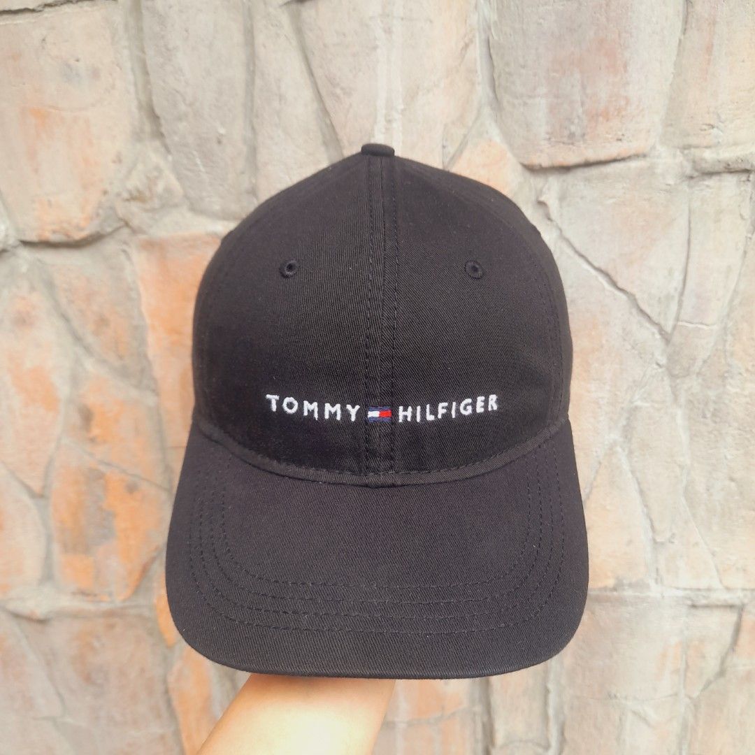 Topi tommy hilfiger import authentic, Fesyen Pria, Aksesoris, Topi di ...
