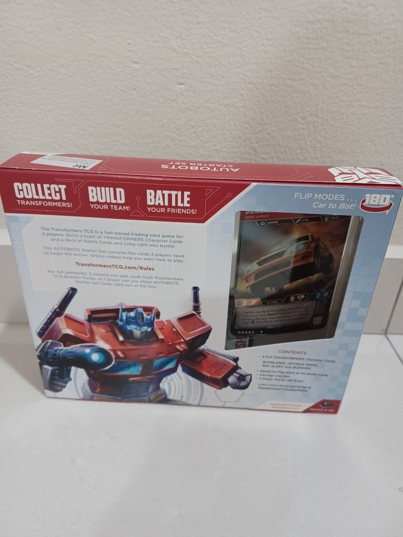 Transformers Trading Card Game Autobots Starter Set, Hobbies & Toys ...