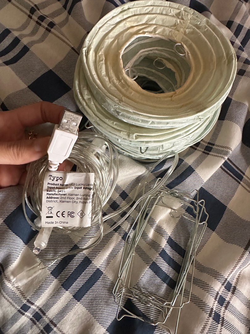 Typo paper lantern, Furniture & Home Living, Lighting & Fans, Lighting ...