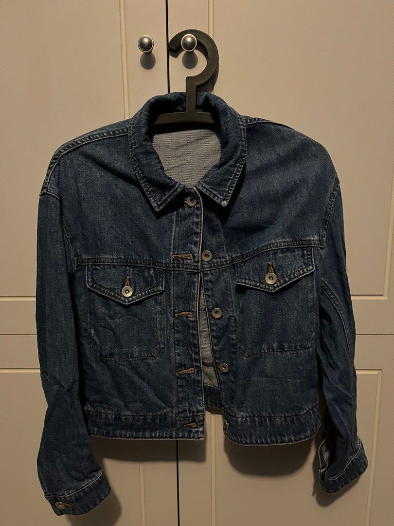 Uniqlo Denim Jacket, Women's Fashion, Coats, Jackets and Outerwear on ...
