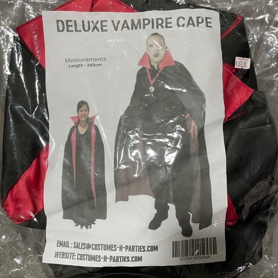 Vampire Cape Costume, Women's Fashion, Coats, Jackets and Outerwear on ...