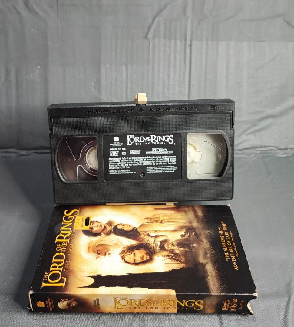 VHS Tapes The Lord Of The Rings The Two Towers on Carousell