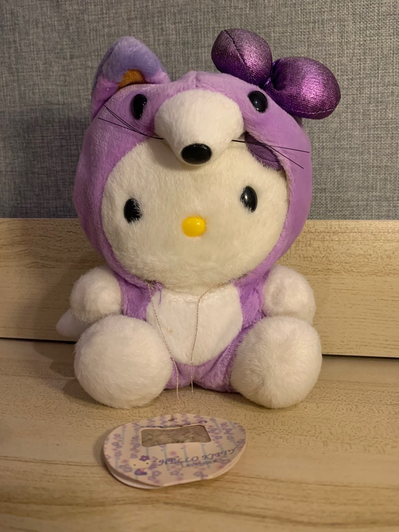Vintage 2001 Hello Kitty Lavender Big Plush on Carousell