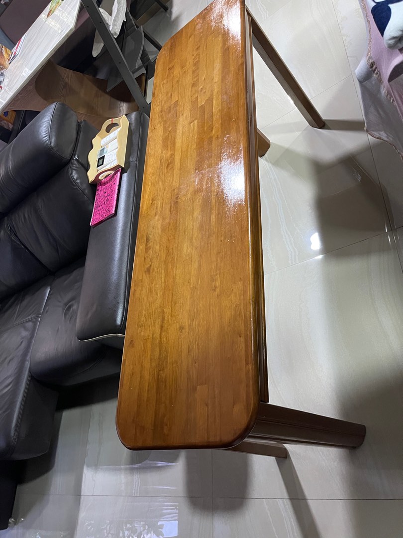 Vintage hard wood corner table, Furniture & Home Living, Furniture ...