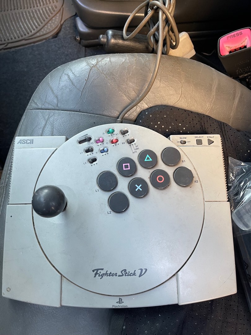 Vintage Rare ASCII PlayStation Fighter Stick V SLPH 00003, Video Gaming ...