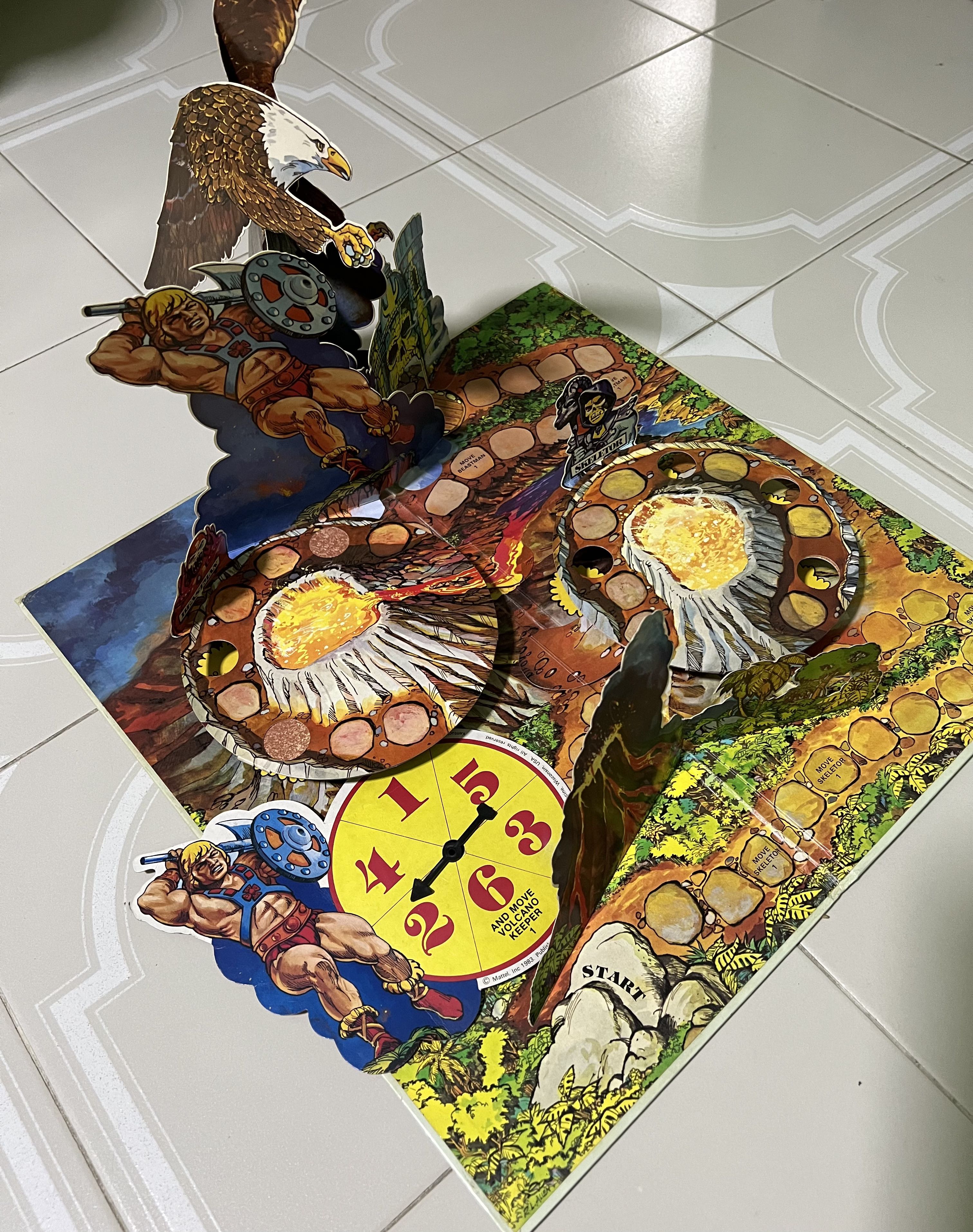 Vintage Retro He-Man Masters of the Universe MOTU Pop-Up Board Game ...