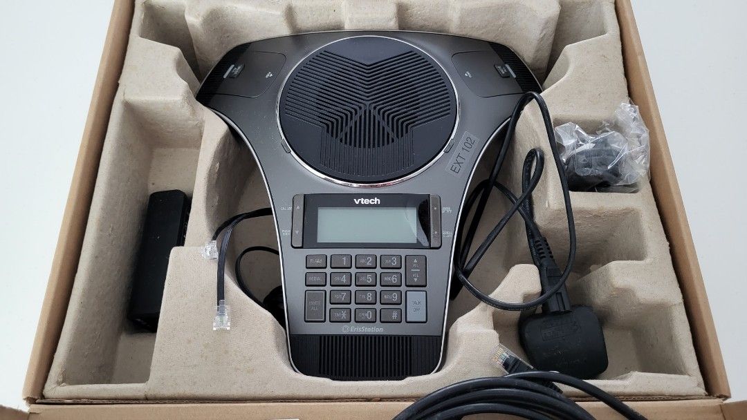 Vtech ErisStation VCS702A Conference Phone with Two Wireless Mics ...