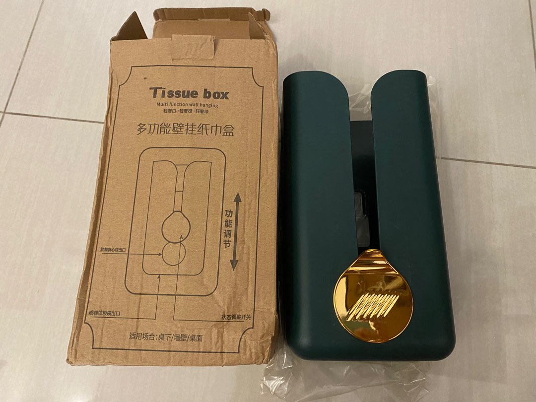 Wall tissue box, Furniture & Home Living, Home Improvement ...