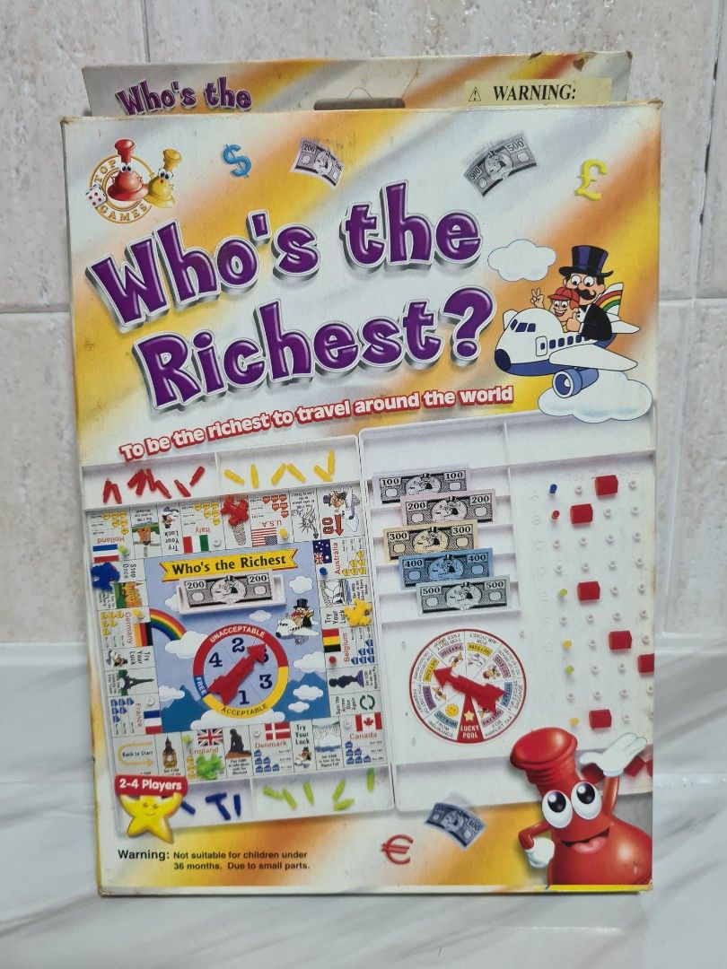 Who's the Richest? Travel Game Set, Hobbies & Toys, Toys & Games on ...
