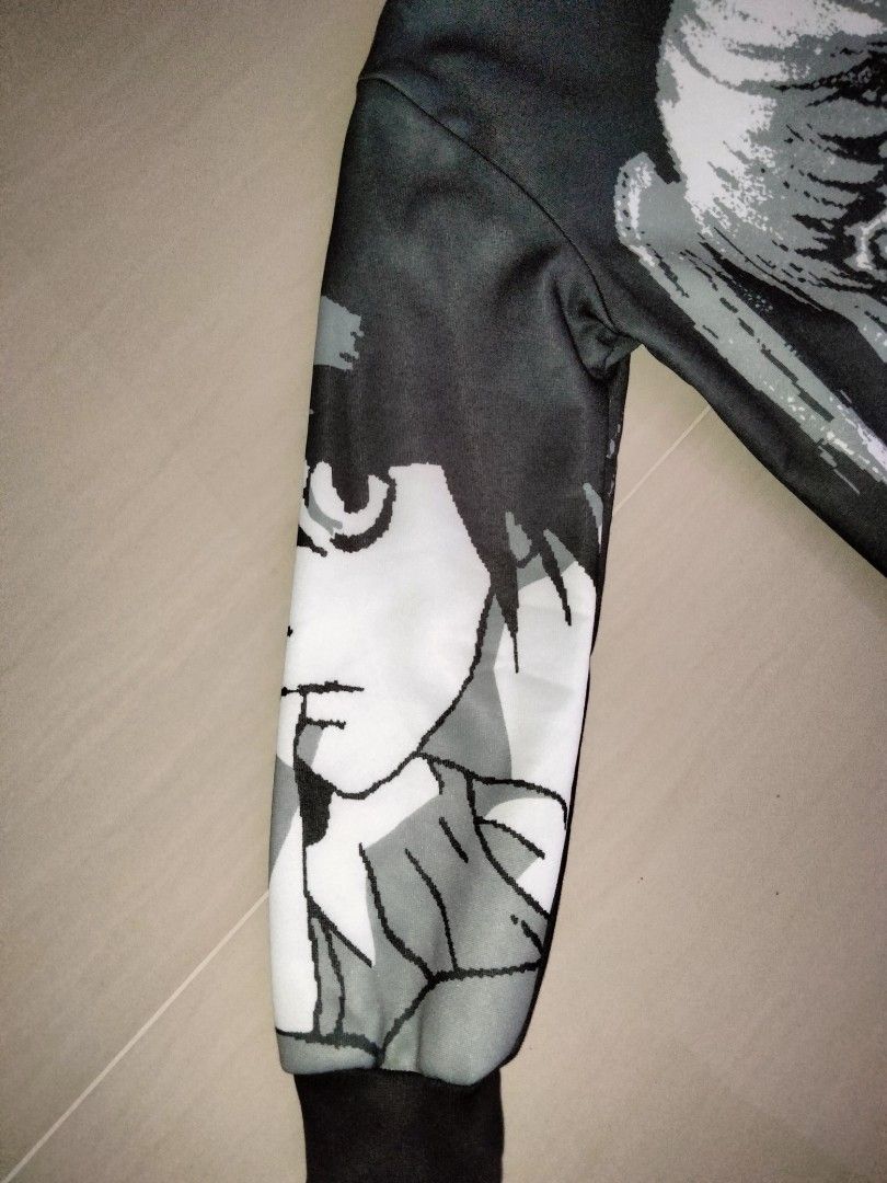 Y2k Death Note Anime Sweater, Women's Fashion, Coats, Jackets and ...