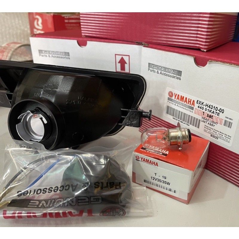 YAMAHA Y125 Y125ZR HEAD LAMP INCLUDE SOCKET & BULB -ORIGINAL PRODUCT ...