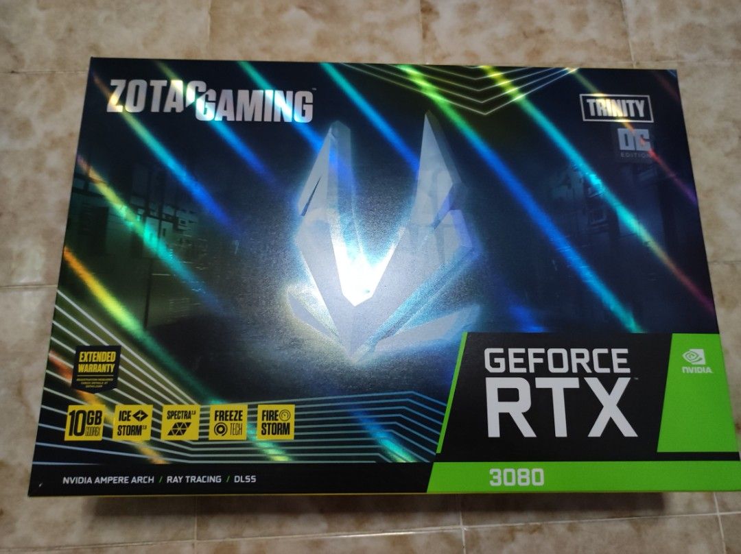 Zotac 3080 LHR 10GB with Bykski waterblock, Computers & Tech, Parts ...