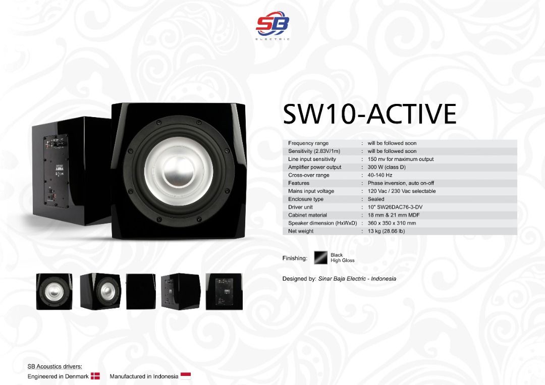 10" Active Music Subwoofer, Audio, Soundbars, Speakers & Amplifiers on ...