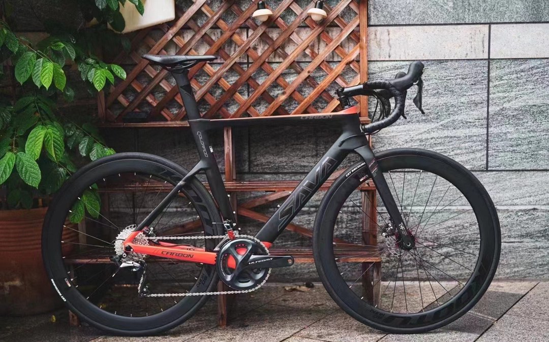 原價16280 全新处理 SAVA ultegra油碟大套 公路車 全碳纖內走線 8020套件 碳鈴 碳把 碳架 carbon disc ...