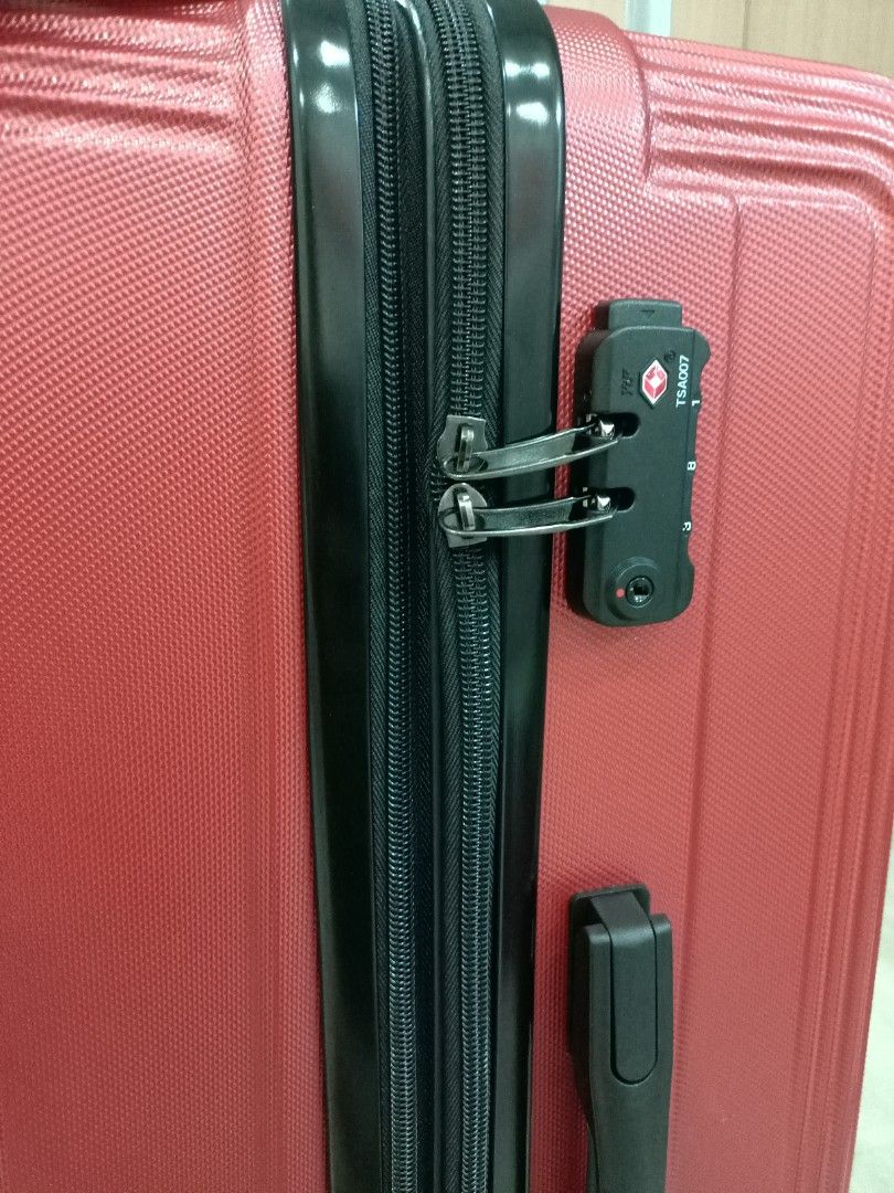 28inch luggage deep red, Hobbies & Toys, Travel, Luggage on Carousell