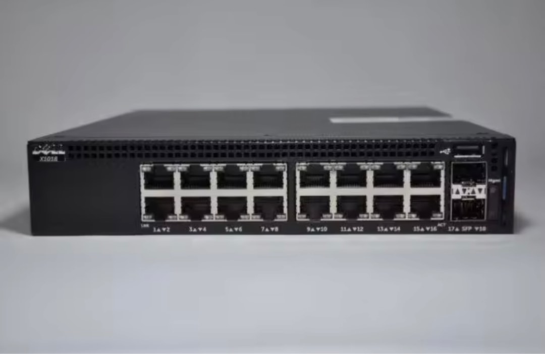 2 Units of Dell Networking X1018 Smart Web Managed Switch with Tandem ...