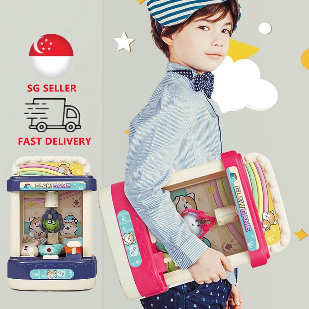 (6 Dolls)DIY Claw Toy Grabber, Mini Home Electronic Claw Machine With ...