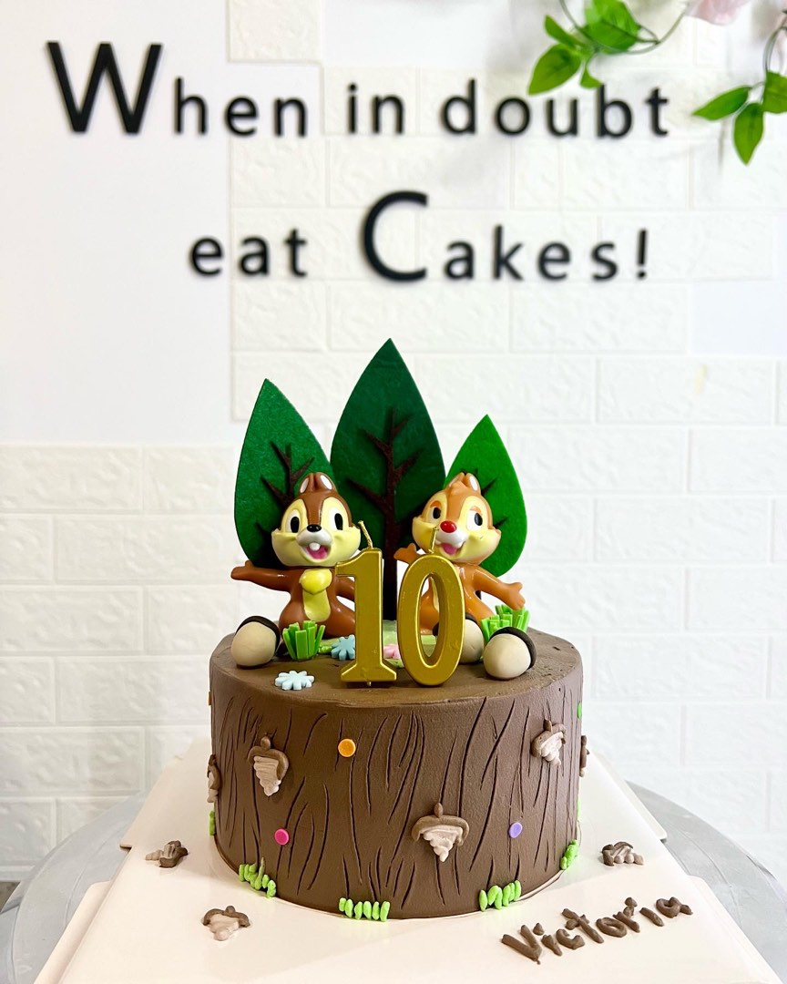 6inch Chip and Dale cake birthday cake, Food & Drinks, Homemade Bakes ...
