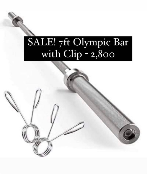 7ft. Olympic Bar with clip on Carousell