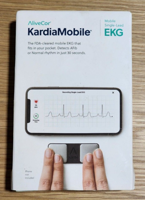 AliveCor KardiaMobile Single-Lead Personal EKG Monitor, Health ...
