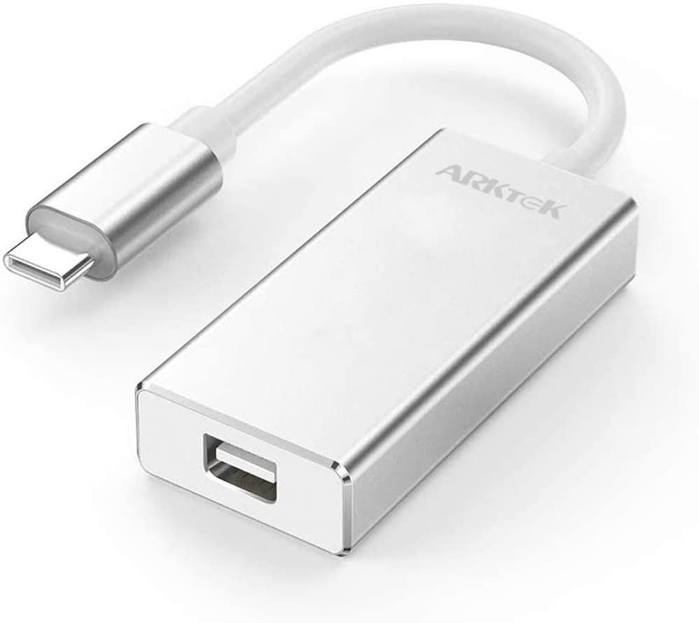 ARKTEK USB-C to Mini DP Adapter USB Type C (Thunderbolt 3 Compatible ...