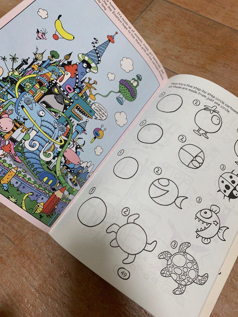 Art Factory Cartoon Workbook by Einstein, Hobbies & Toys, Books ...