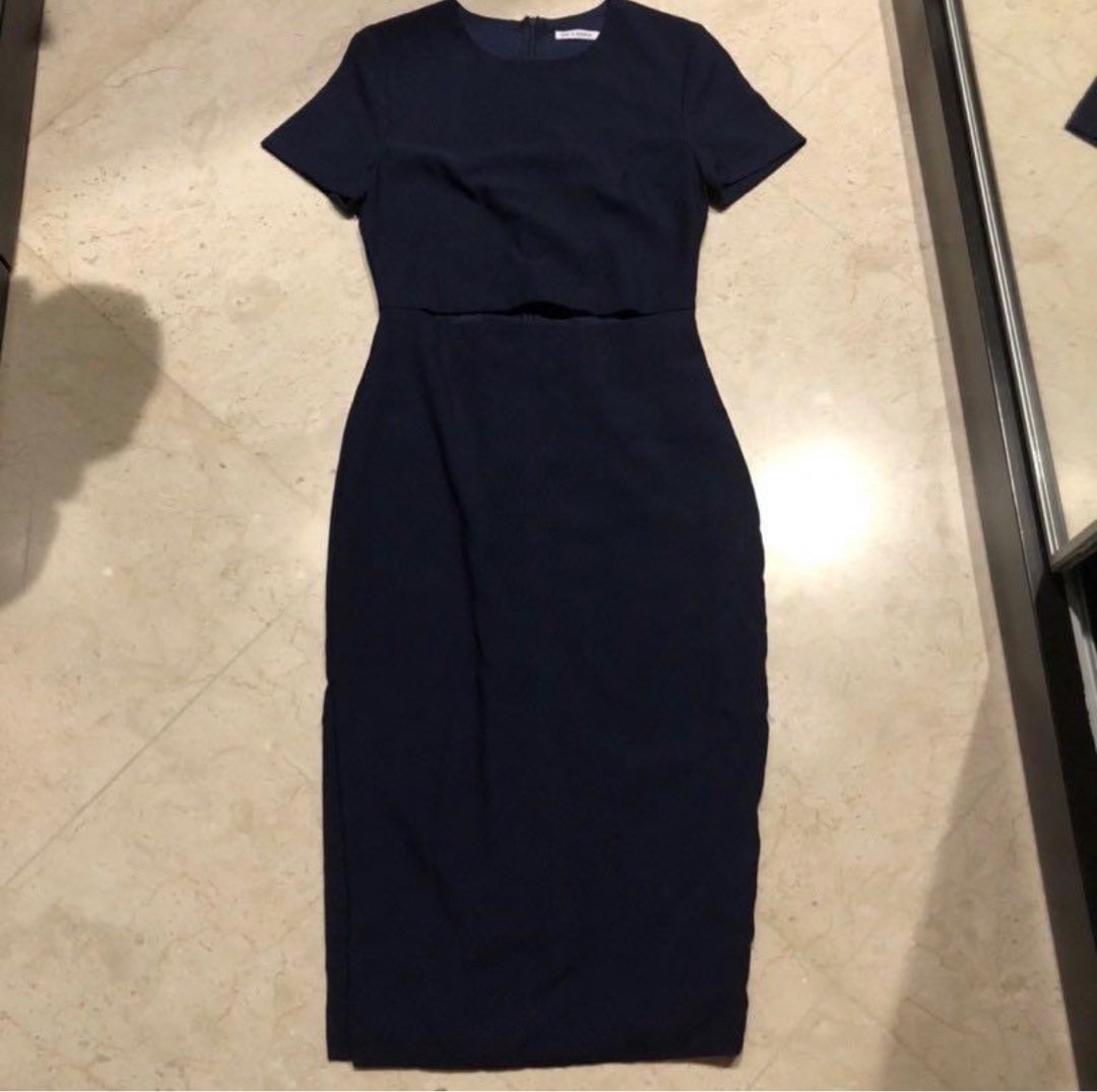 Australian brand cut out navy dress luck & trouble, Fesyen Wanita ...