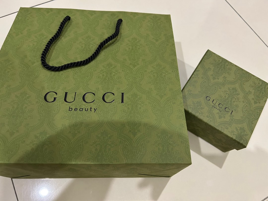 Authentic brand new Gucci paper bag and box set, Luxury, Accessories on ...